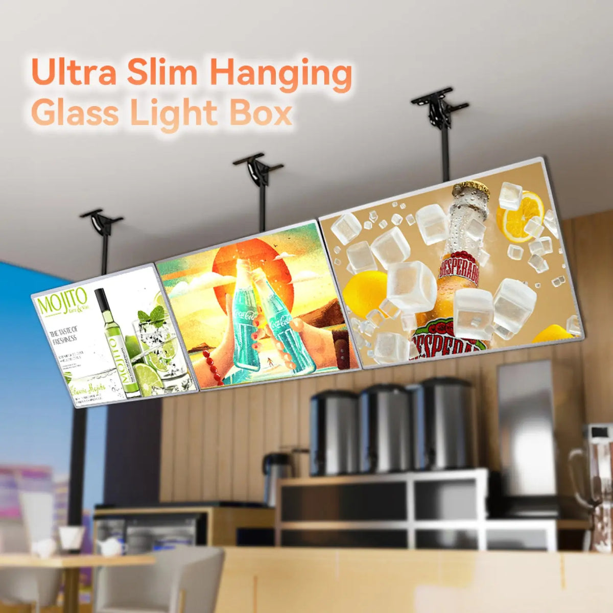 Hanging TV Light Box (Horizontal) - Game Over Merch